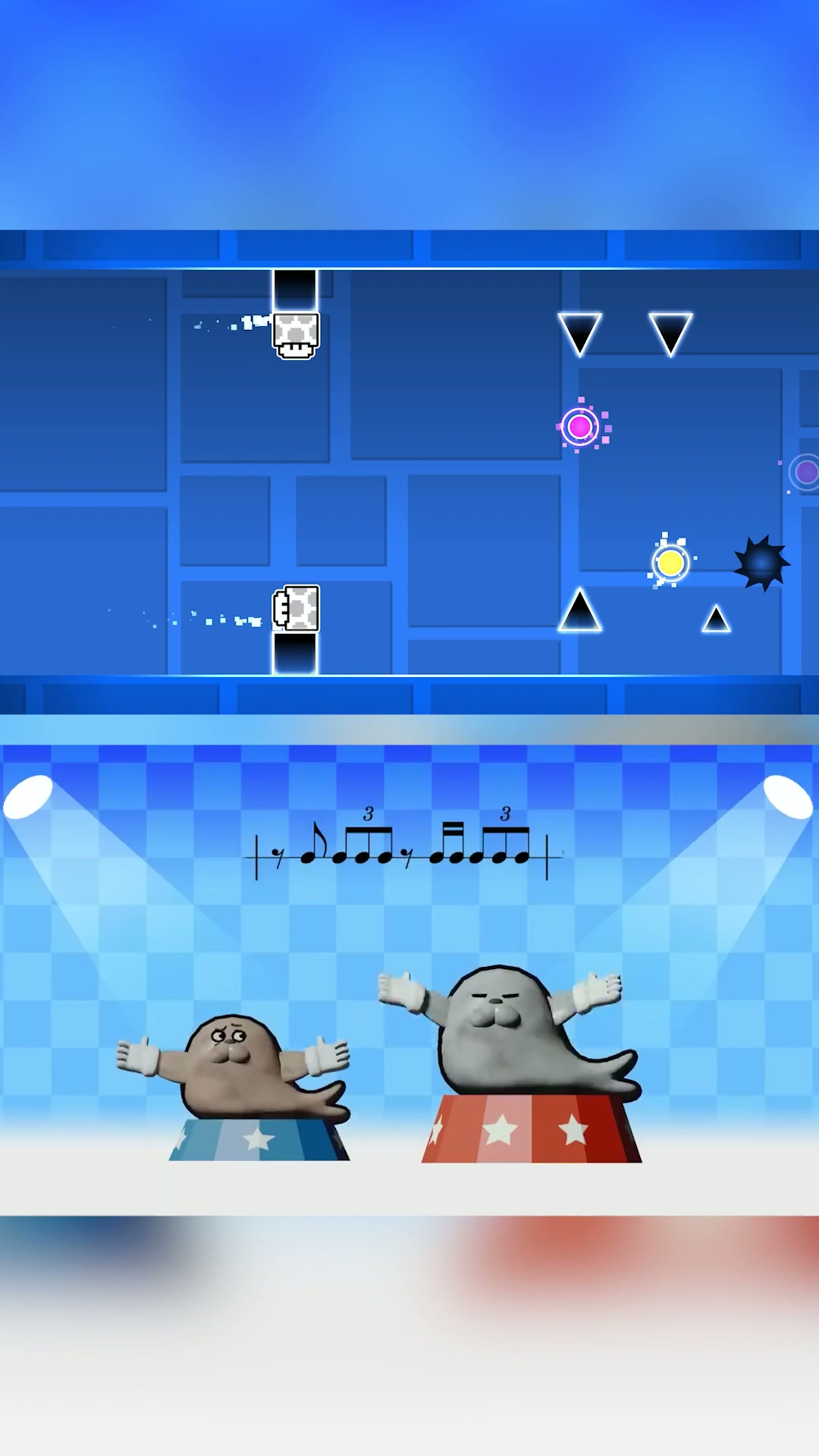 Only in geometry dash 😨 #shorts #geometrydash