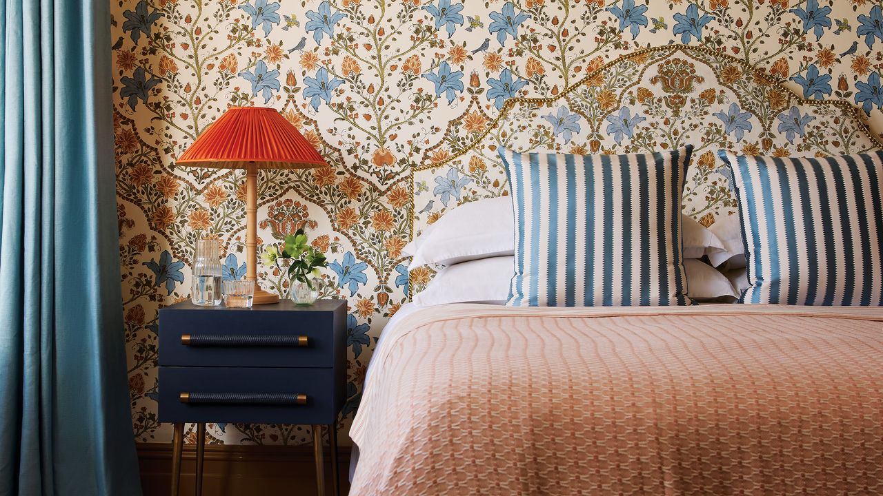 Pattern headboards are making a comeback