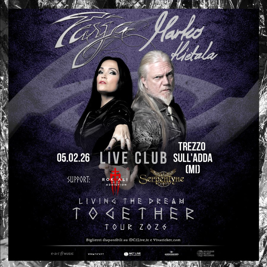 Tarja e Marko Hietala: gli orari della data a Trezzo sull’Adda