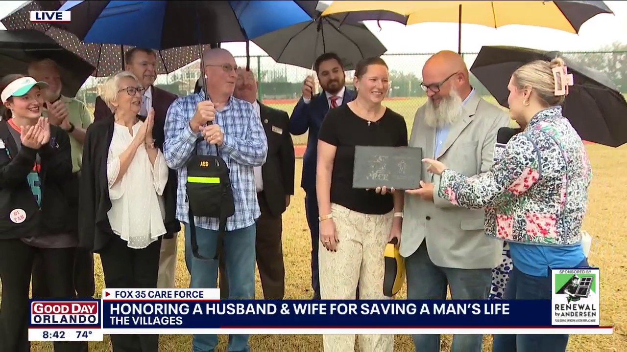 Honoring husband and wife who saved man's life