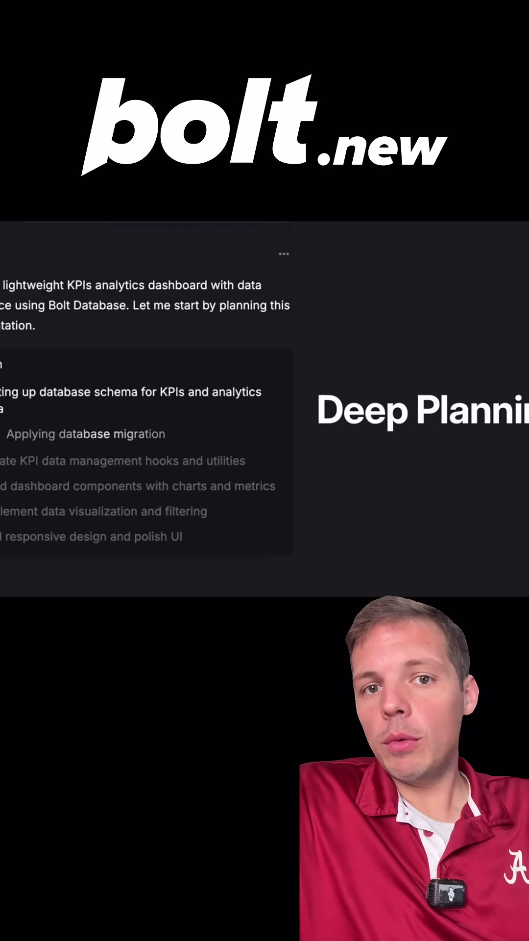 I described the idea. And then bolt.new’s v2 did the rest.