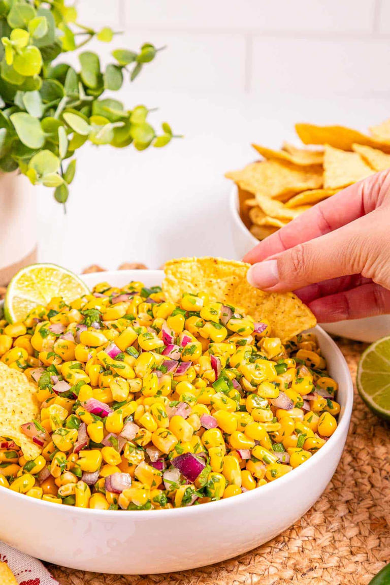 Mexican corn salsa (fresh, spicy, and so easy)