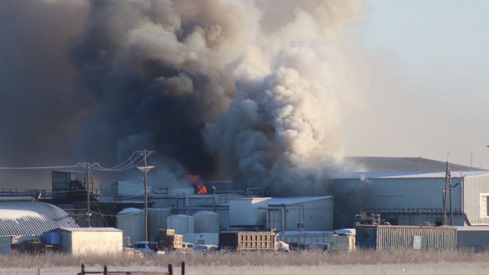 Fire at beef packing plant in Booker