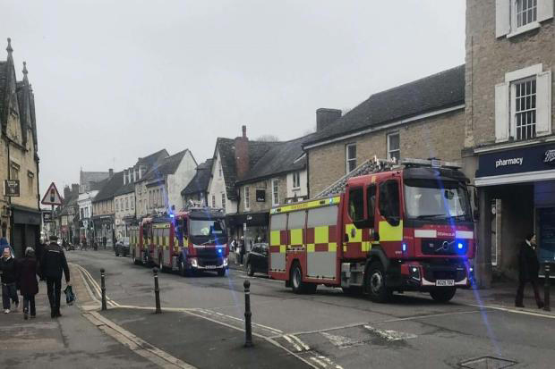 Fire service issues statement following incident at town centre shop
