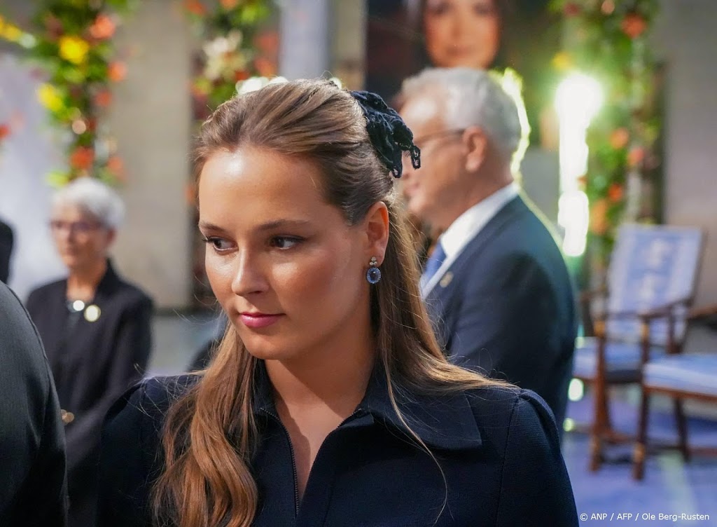 Prinses Ingrid Alexandra geeft toespraak in het Samisch