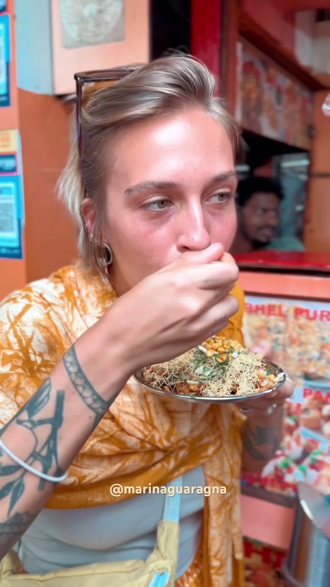 Provando comida de rua na Índia🇮🇳 · comeriam? #india #indianfood # ...