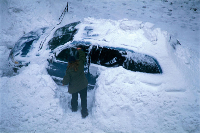 Car stuck in a snow pile? Proceed with caution