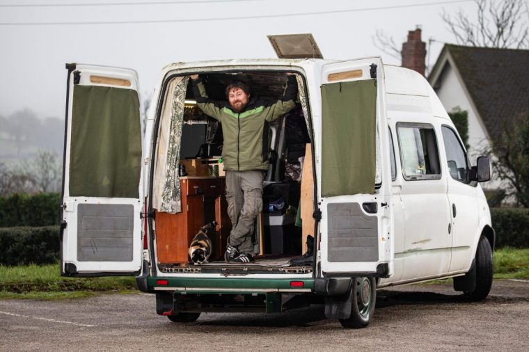 I’ve saved £20k by living in an old minibus – I’ve never been so happy
