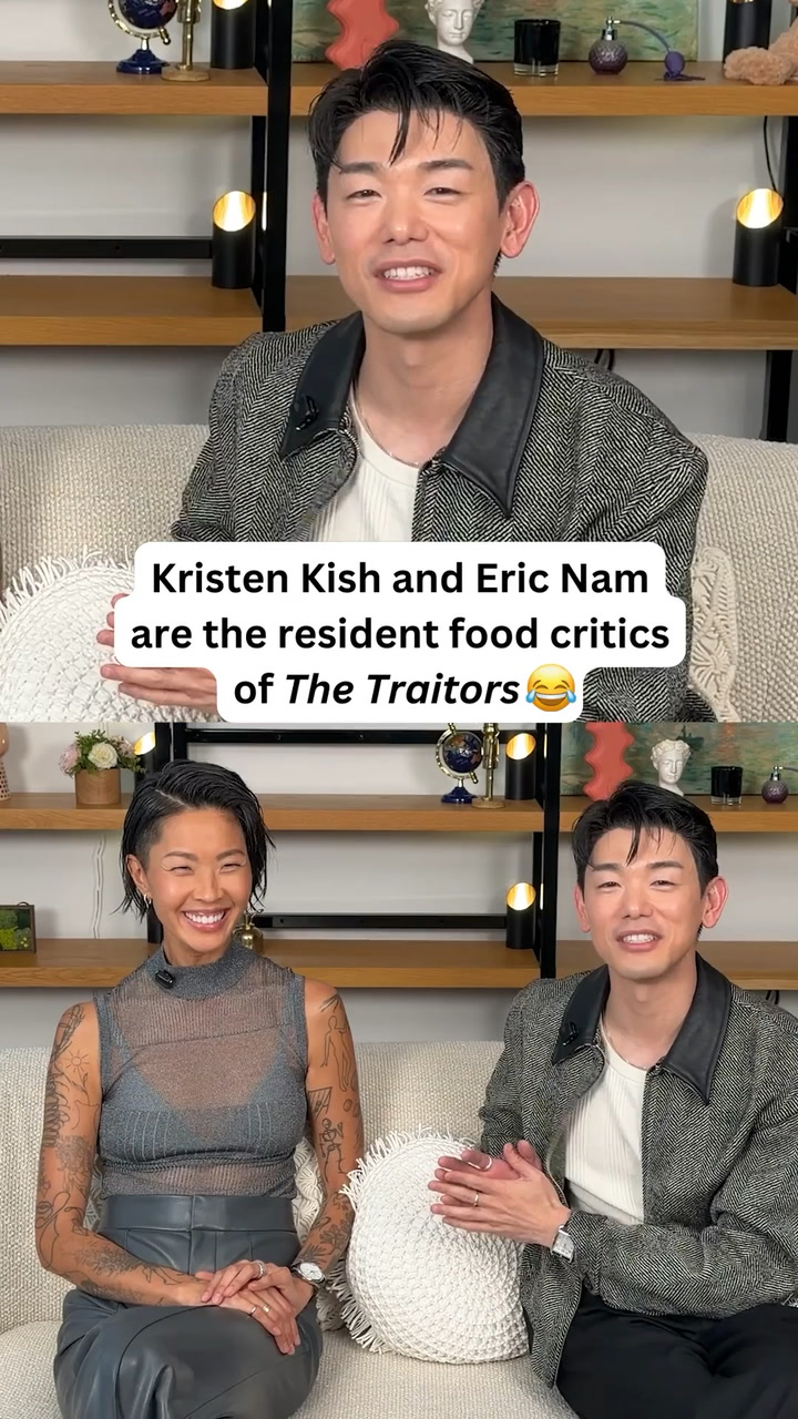 Kristen Kish and Eric Nam are the resident food critics on ‘The Traitors’