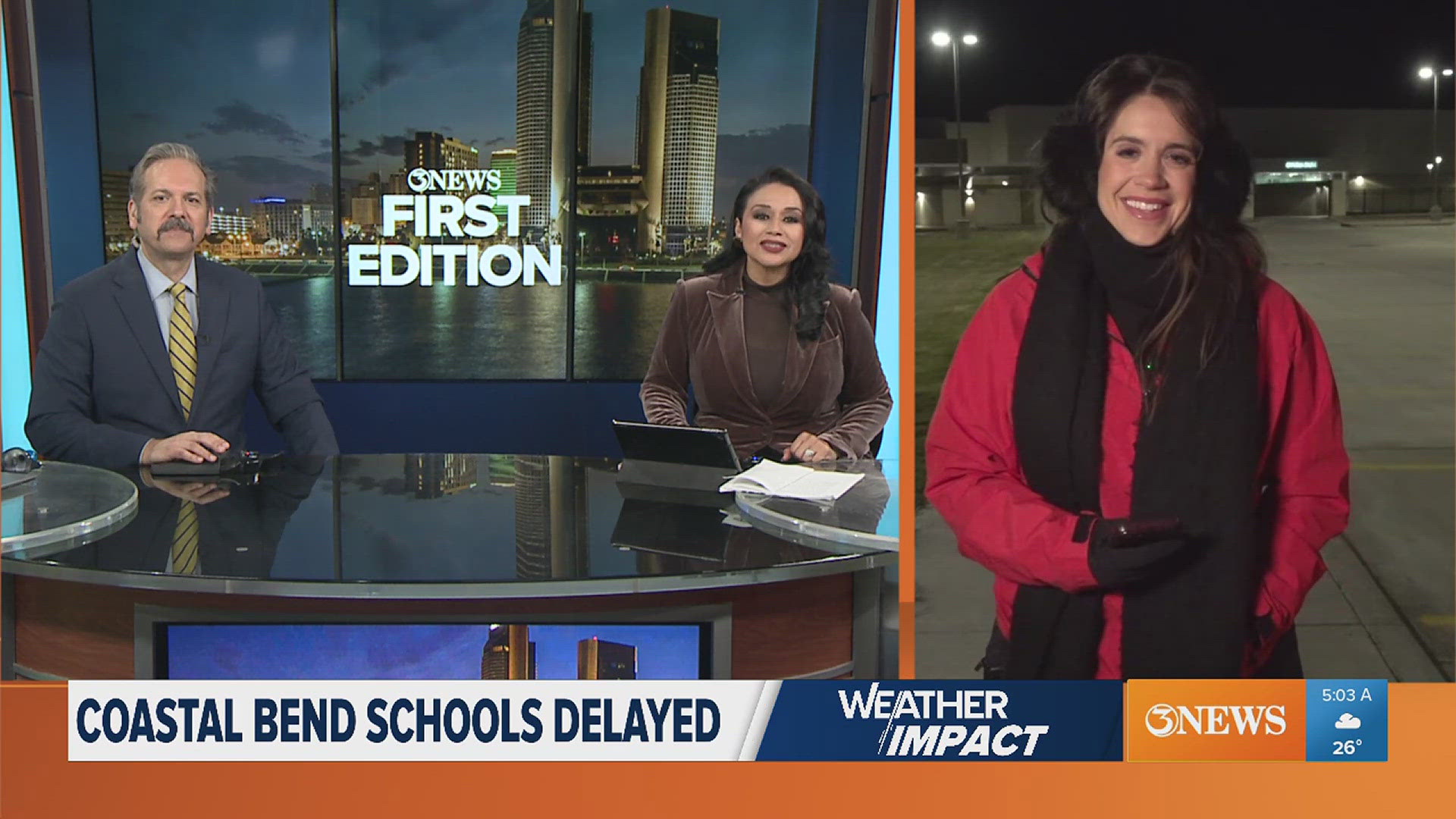 Coastal Bend schools delayed