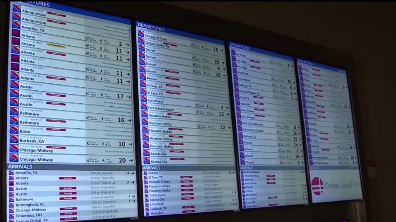 Dallas winter storm: Mass flight cancellations continue Monday, DFW ...