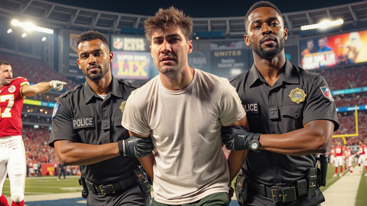 He tried to sneak into the Super Bowl - then got arrested