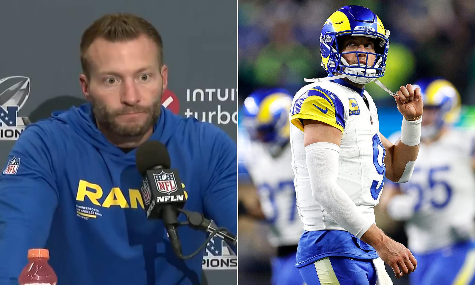 Rams head coach Sean McVay snaps at reporter in furious exchange after ...