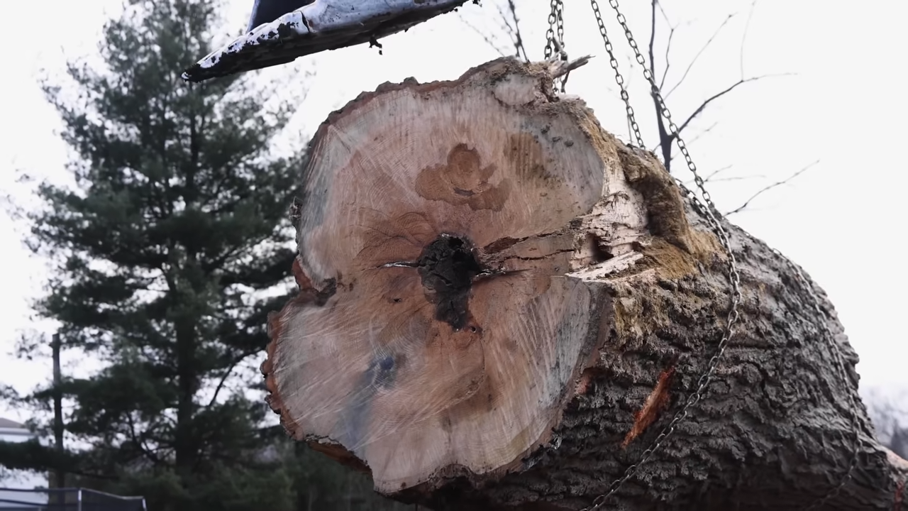 We tried milling a 40” oak log with a chainsaw - never again