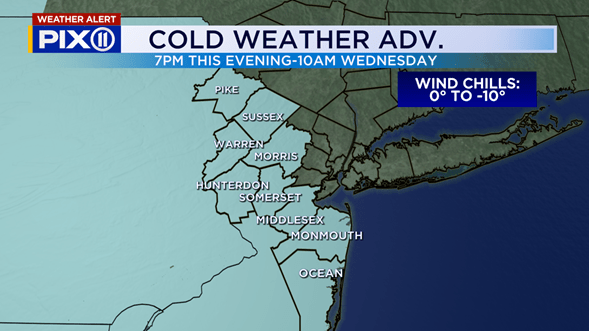 NYC may hit 0 degrees for first time in 10 years
