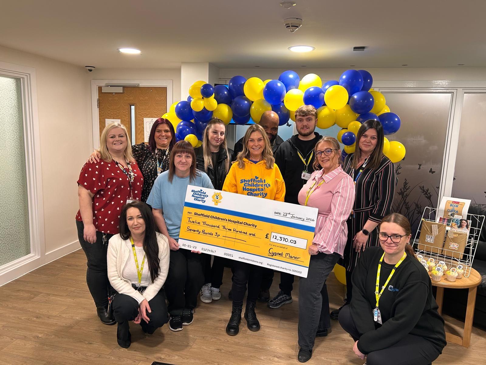 Sheffield Children's Charity receives £12,300 from Cygnet fundraiser