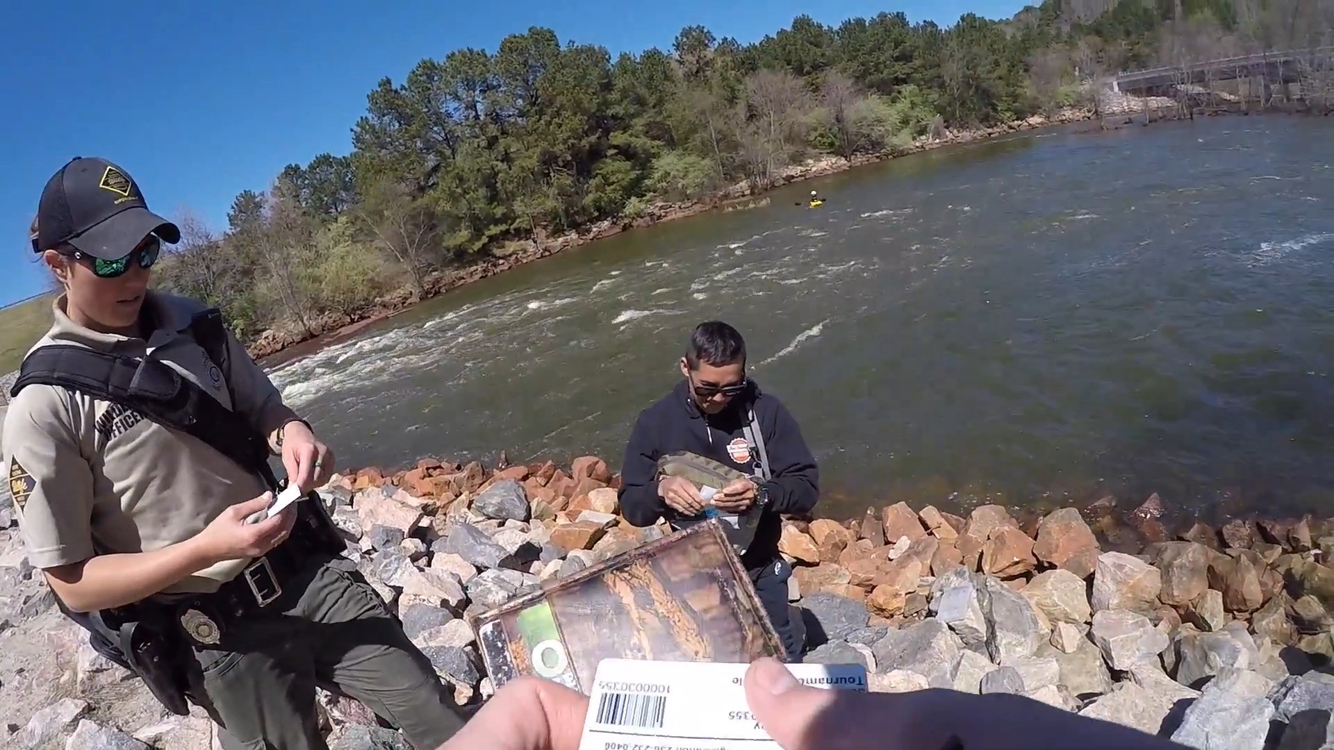 A game warden stepped in over a harmless activity…