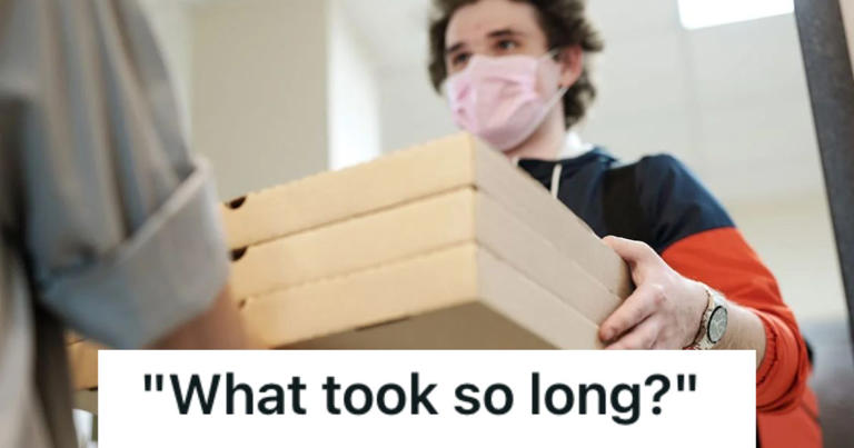 Pizza delivery guy often gets asked why customers’ orders take so long ...