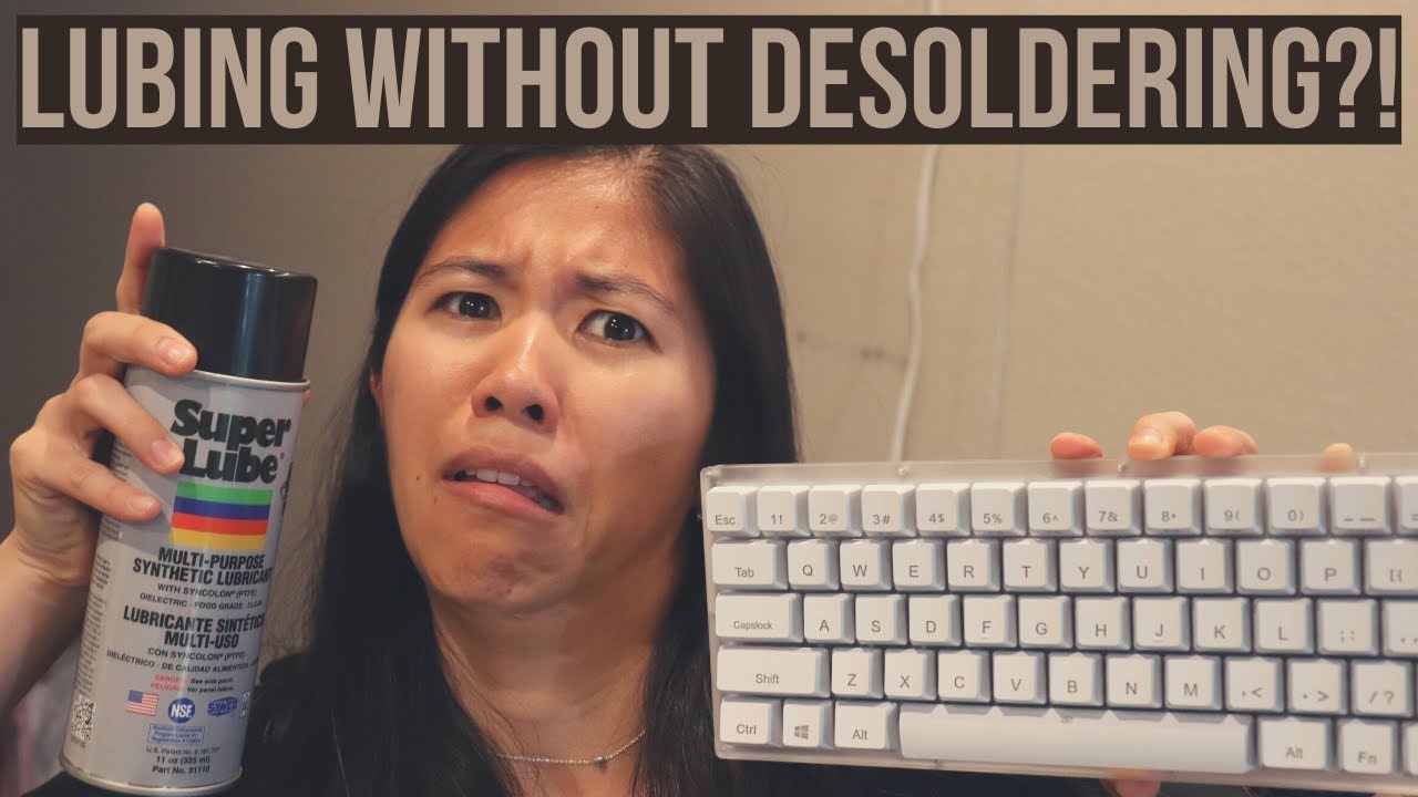 How to lube mechanical keyboard switches without desoldering - 2 methods