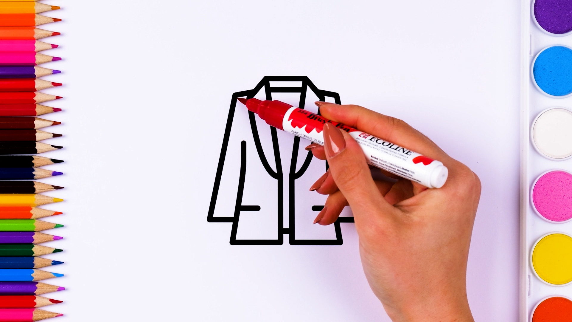 Jacket coloring in | Let's learn colors together