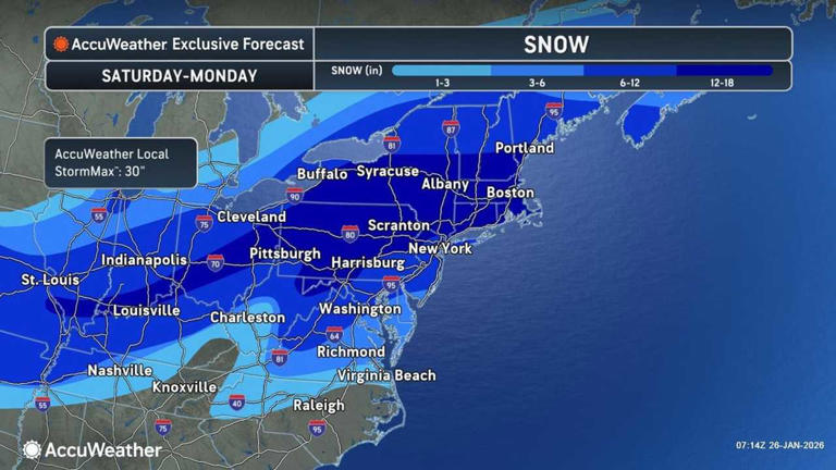 Snow totals climb as monster storm departs: Deep freeze to dominate for ...