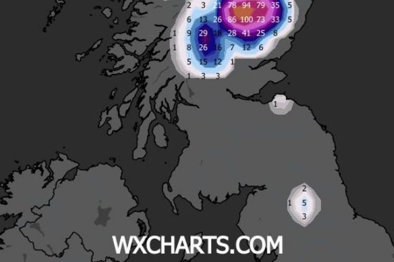 Scots braced for wild start to February as snow maps forecast two ...