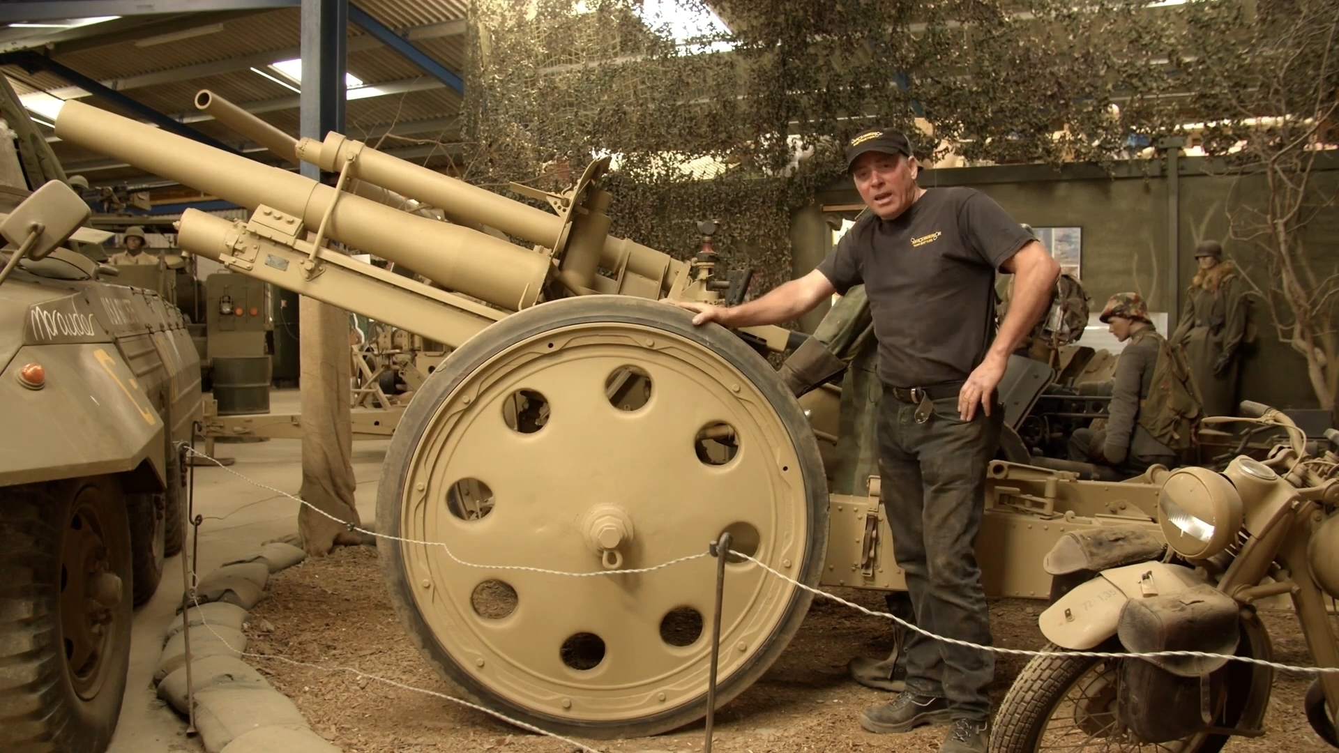 Inside a WWII artillery collection featuring iconic anti-tank and ...