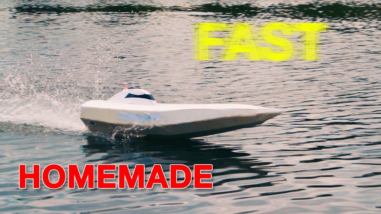 Incredible RC racing boat built at home