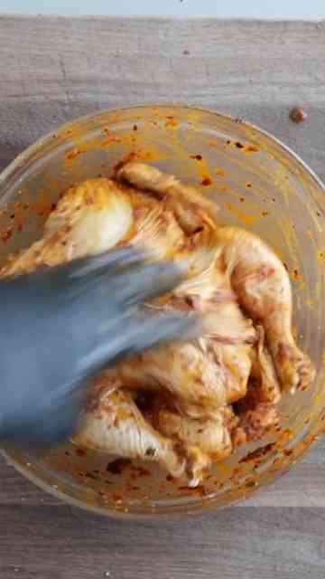 Peruvian chicken with aji verde sauce