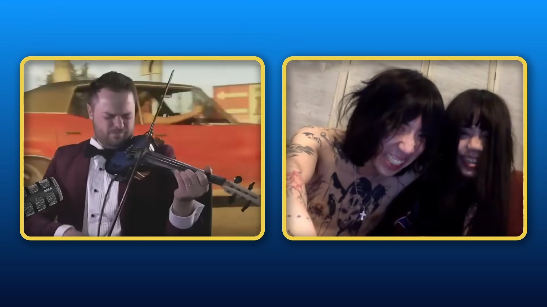 Violinist plays video game music for surprised strangers