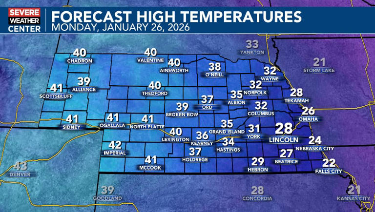 Warmer for the first half of the week