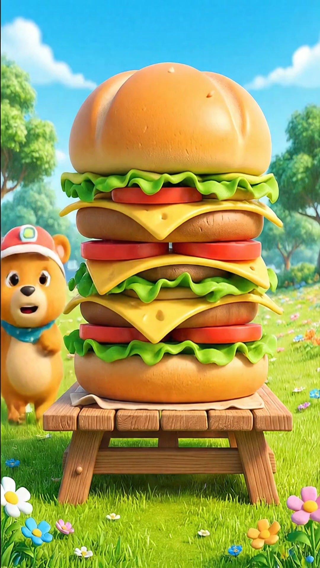 Super Bear’s big explosive sandwich 💥🤣 | Super Bear Adventure memes #shorts