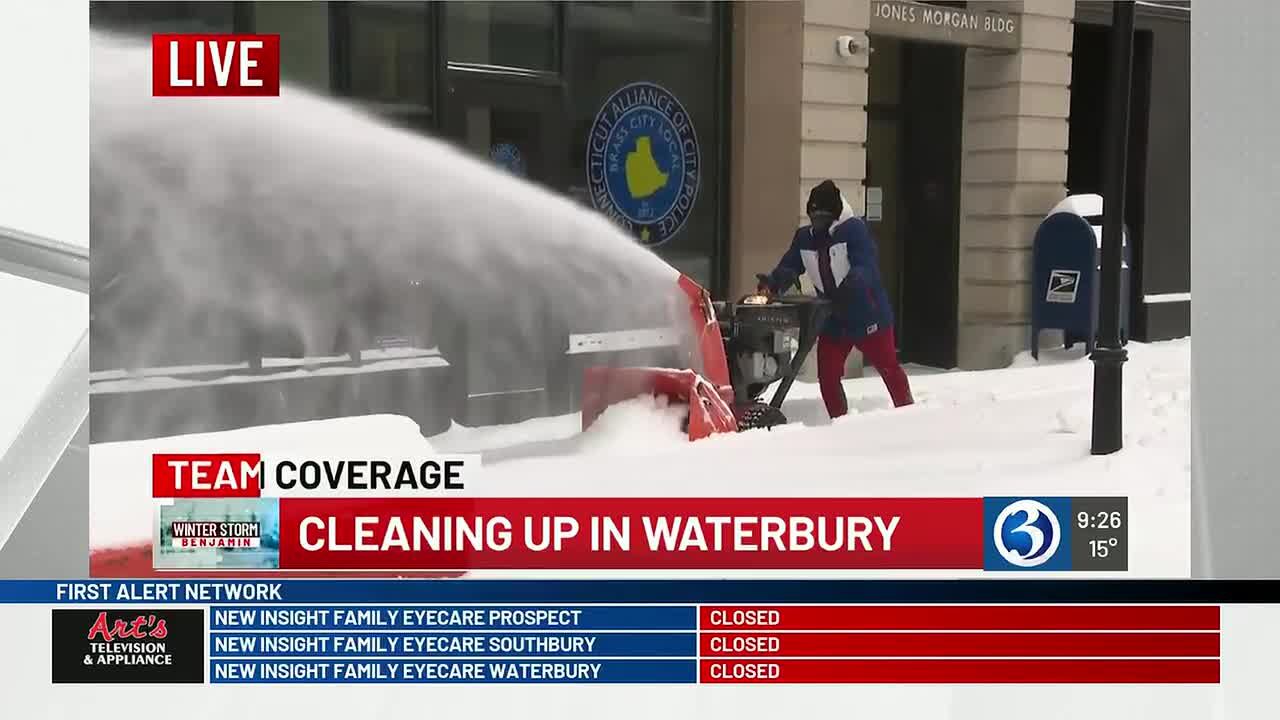 🔴 Watch live: Winter storm Benjamin’s heavy snow over; cold remains