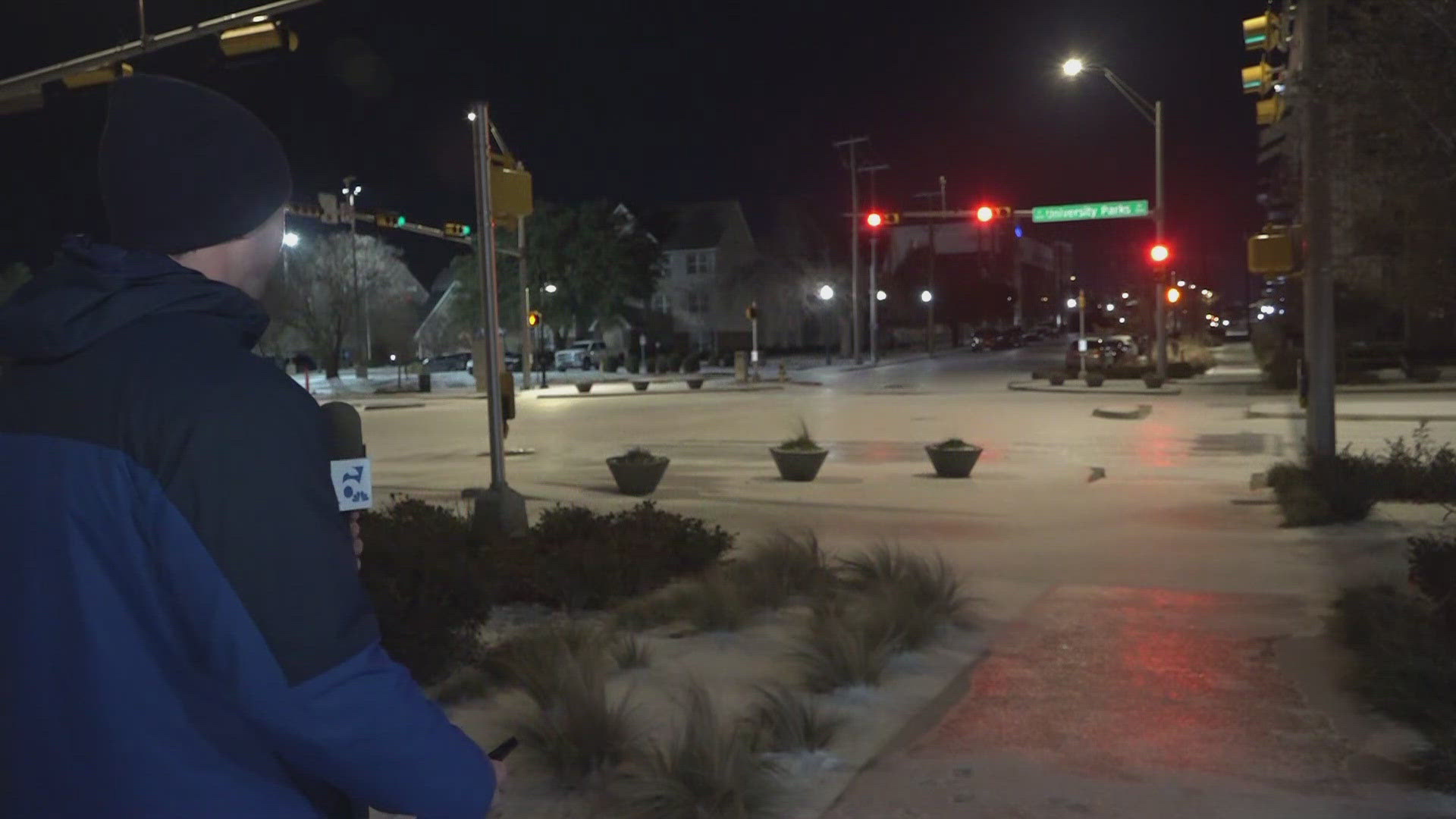 'It's like an ice rink out here' | Dangerous ice covers Central Texas ...