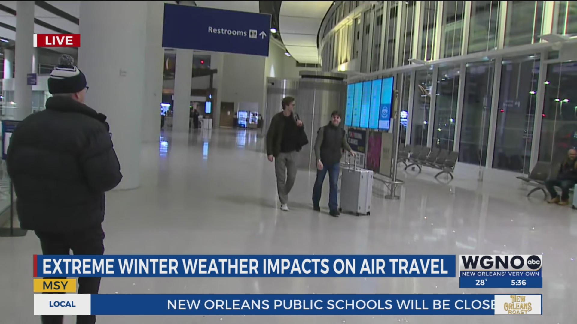 Winter weather cancel your flight at MSY?