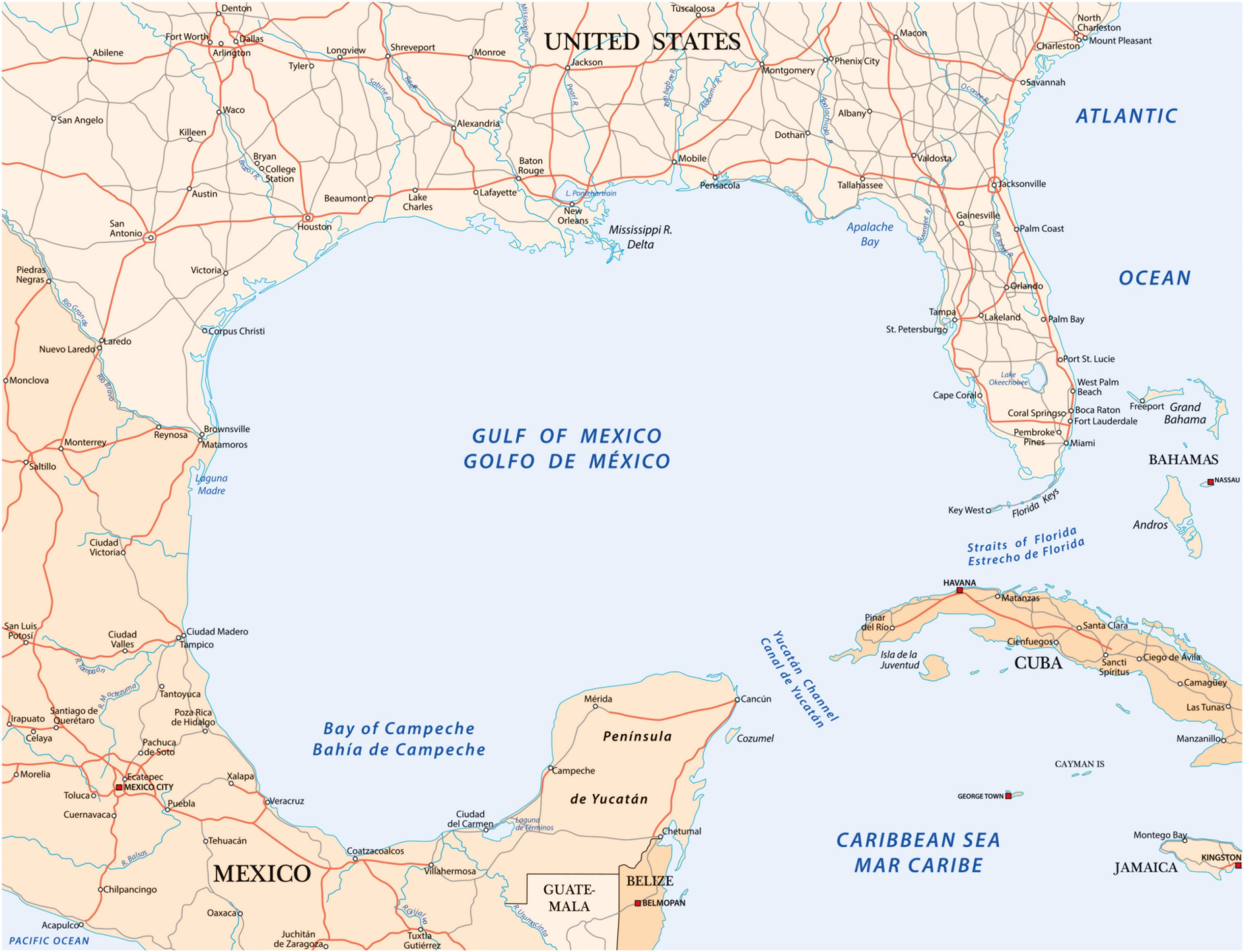 Impressive facts about the Gulf of Mexico (of America)