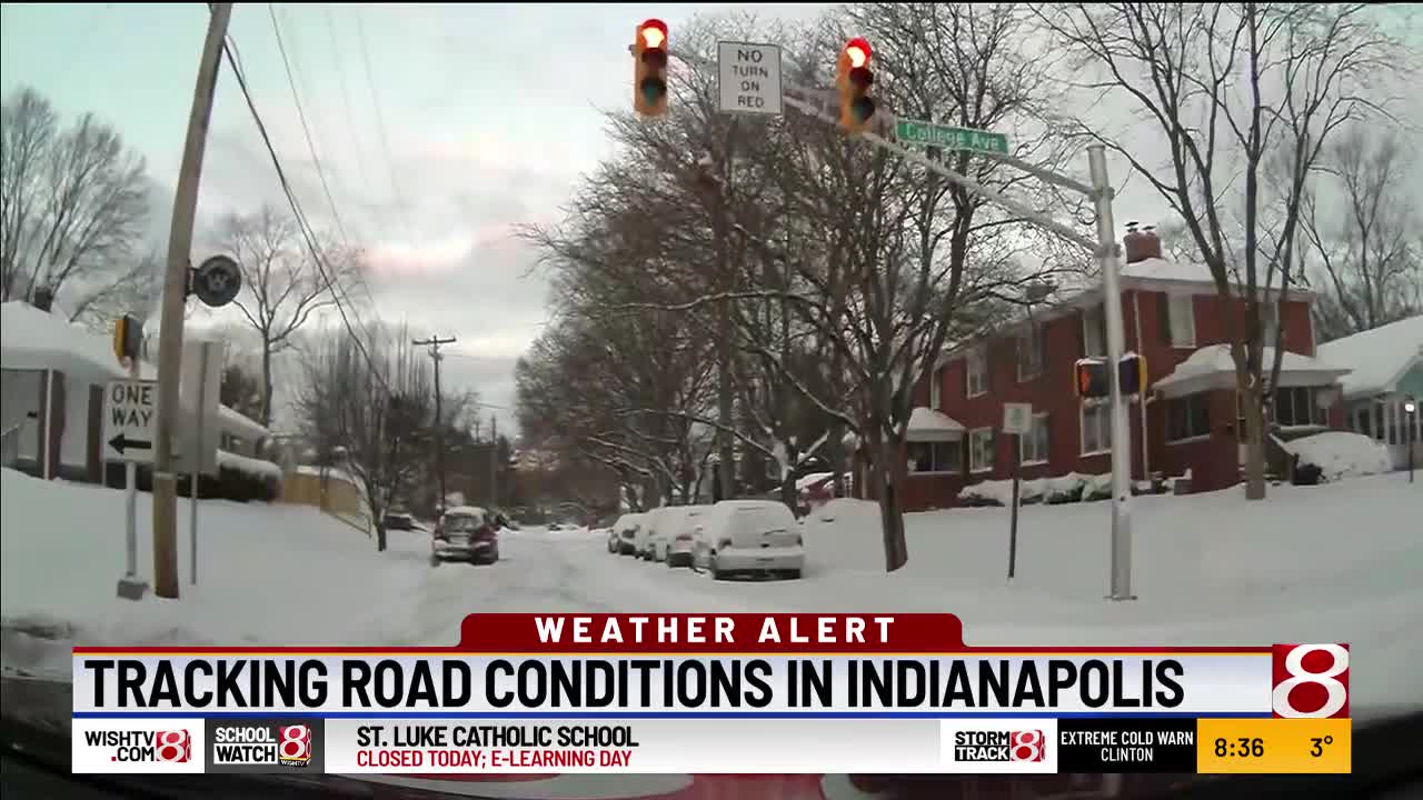 Tracking road conditions in Indianapolis