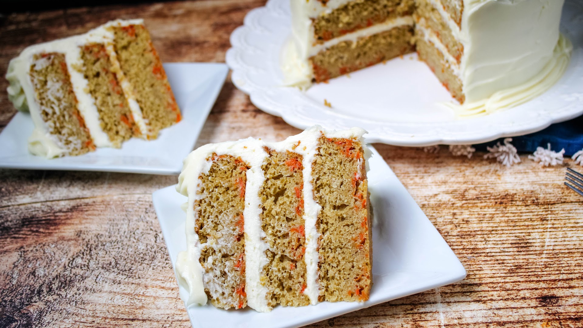 This homemade carrot cake is moist and tender with just a hint of ...