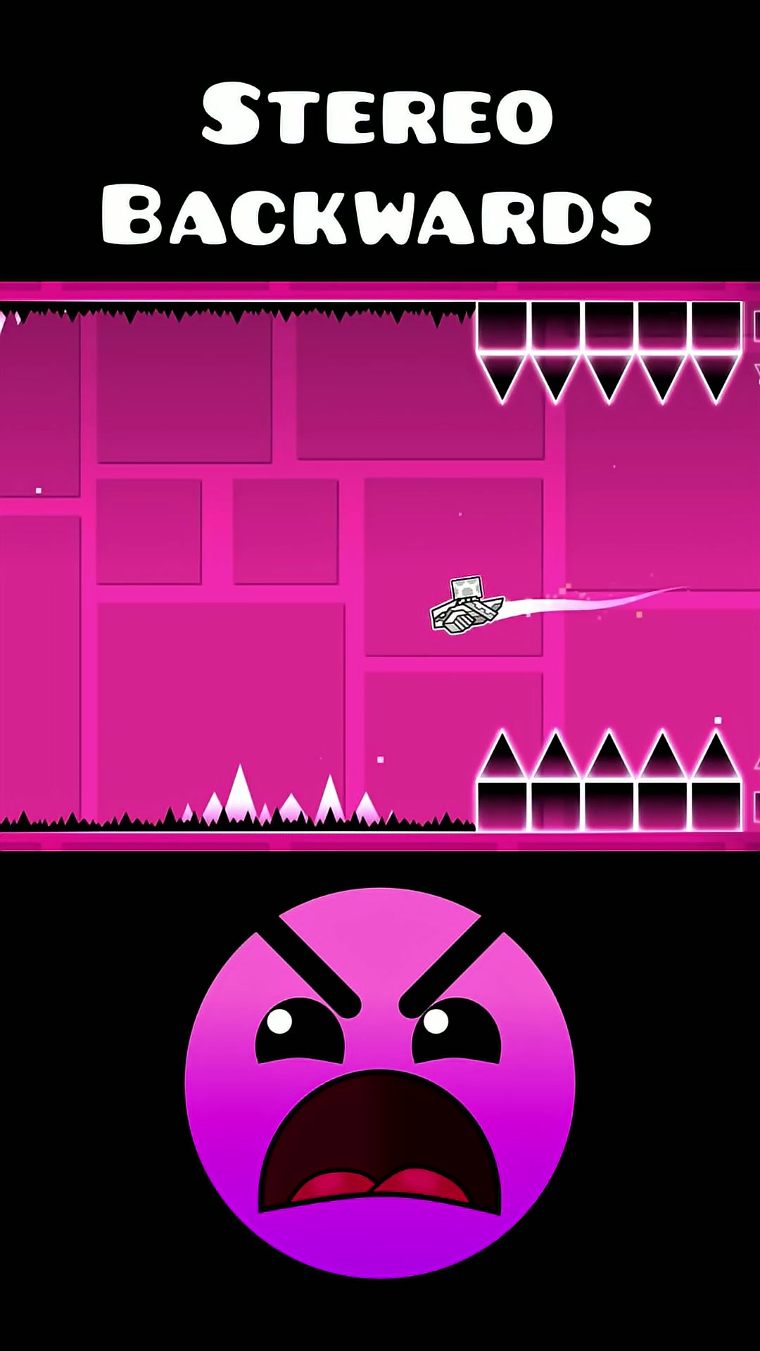 Stereo backwards in Geometry Dash 💀 #geometrydash #trending #robtop # ...