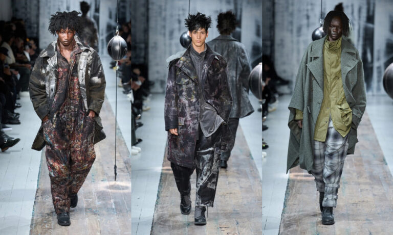 Yohji Yamamoto trasforma la passerella in un ring