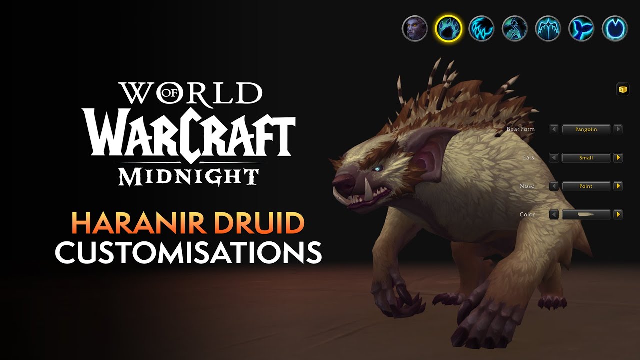 Haranir Druid Forms Preview: Bear, Cat, Moonkin, Flight, Travel, Treant ...