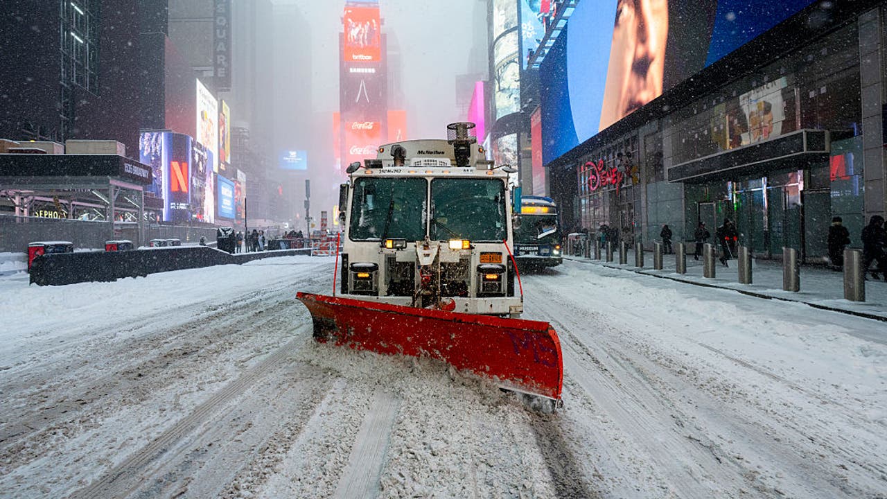 Track snow plows across NYC after weekend storm