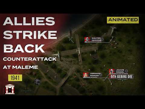 Battle of Crete, 1941: The Allies strike back - animated