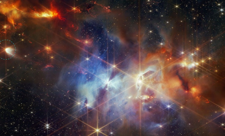 James Webb catches a baby star hurling Earthlike crystals across space