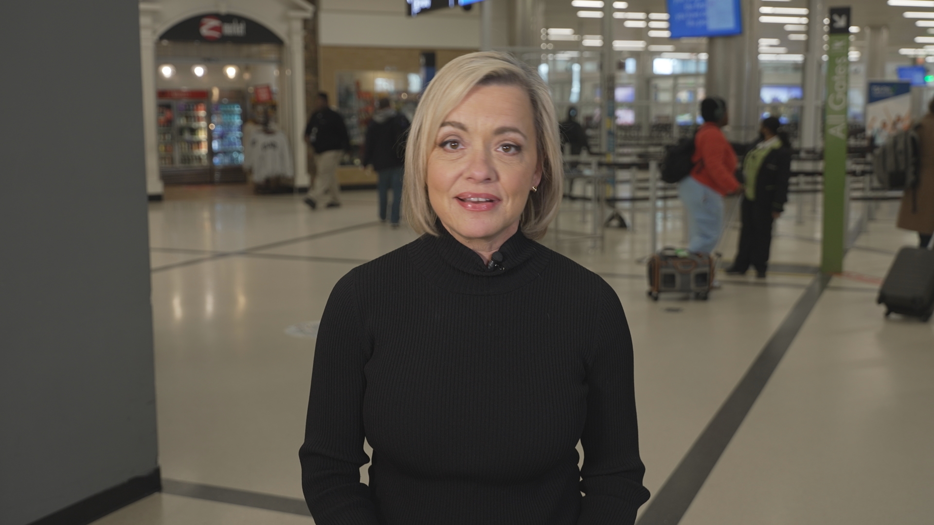 Julie Martin on Monday at ATL Hartsfield-Jackson Airport look live