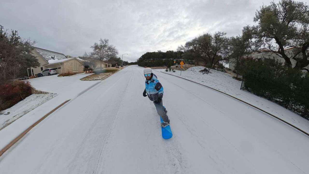 Austin turns streets into ski runs, sled hills during winter storm