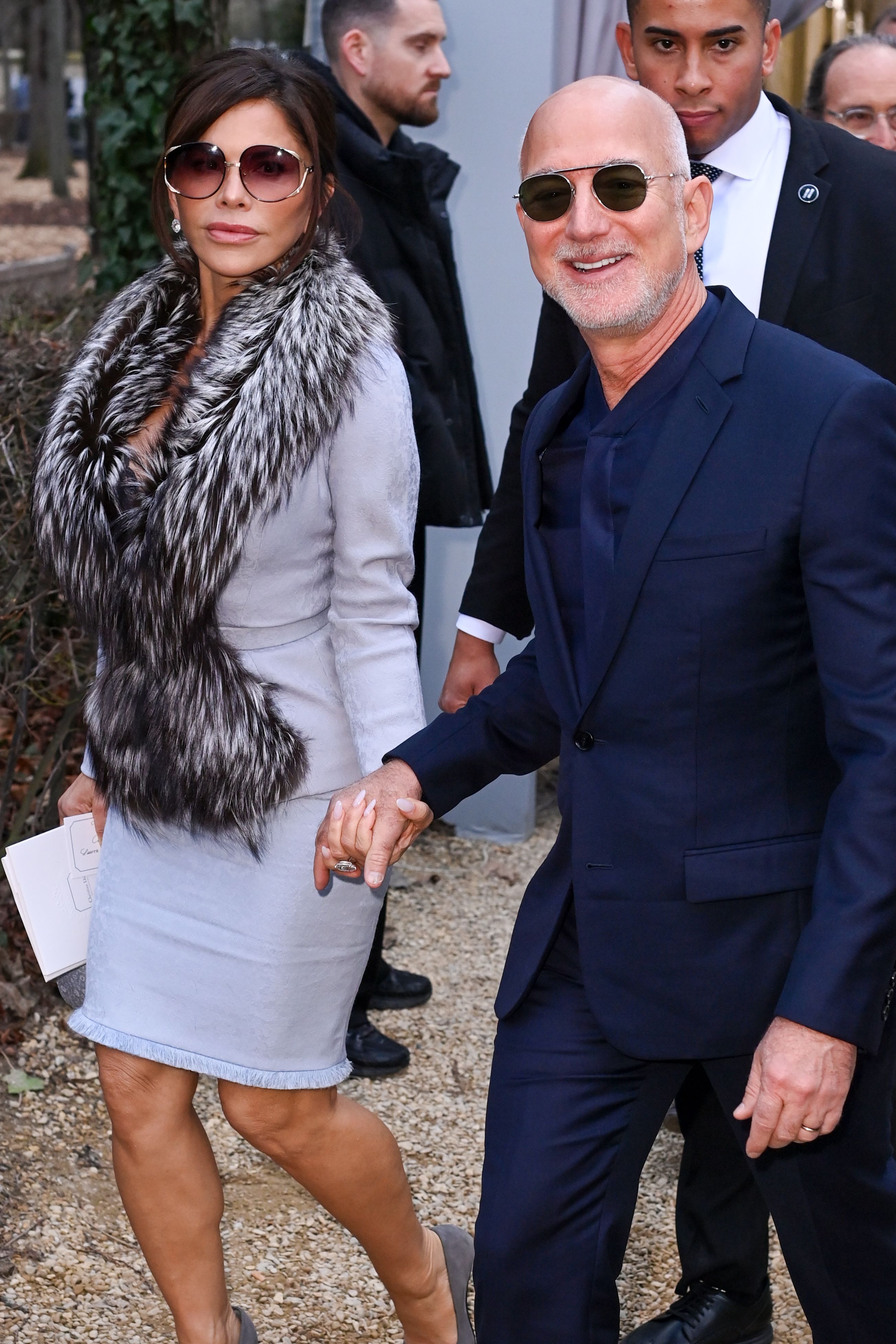 Lauren Sánchez and Jeff Bezos turn heads in the front row at Paris ...