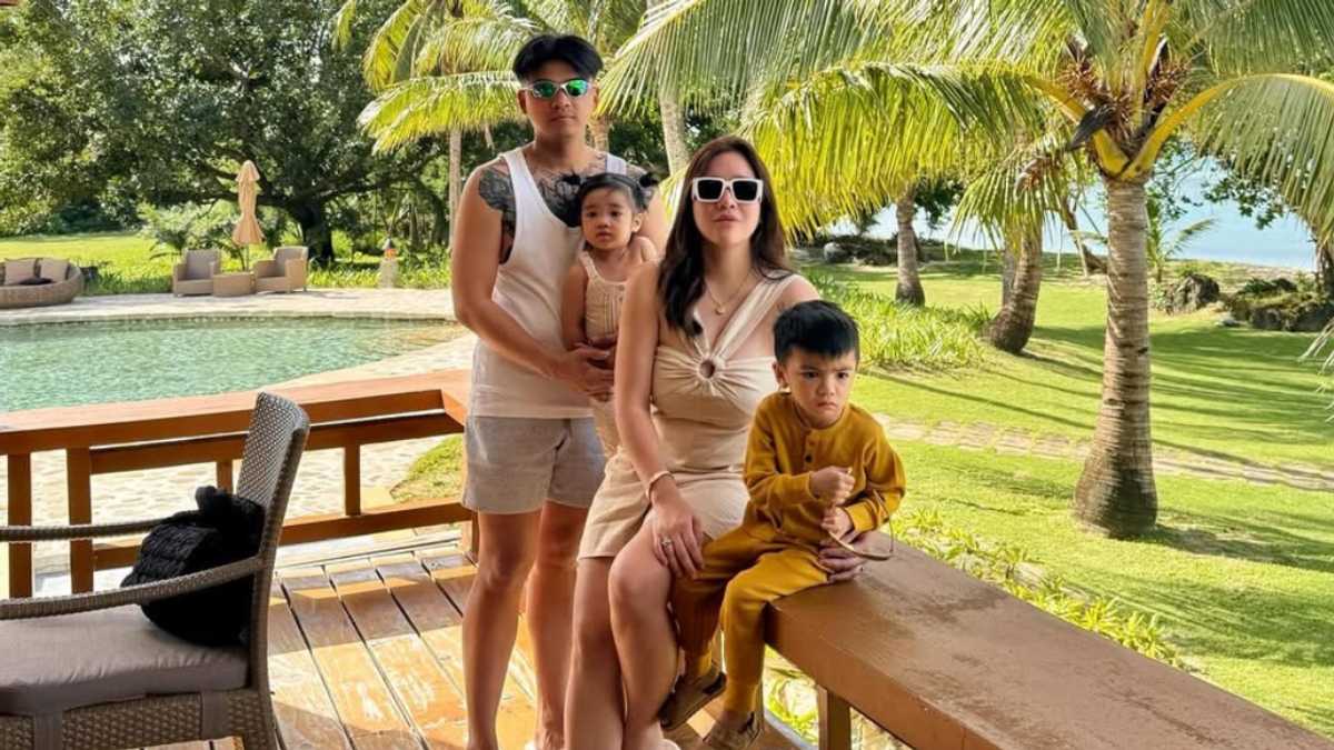 Angeline Quinto, Nonrev Daquina take daughter Sylvia on her first beach ...