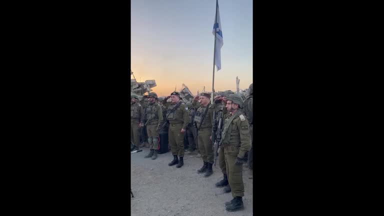 Israeli troops sing national anthem for last slain hostage retrieved