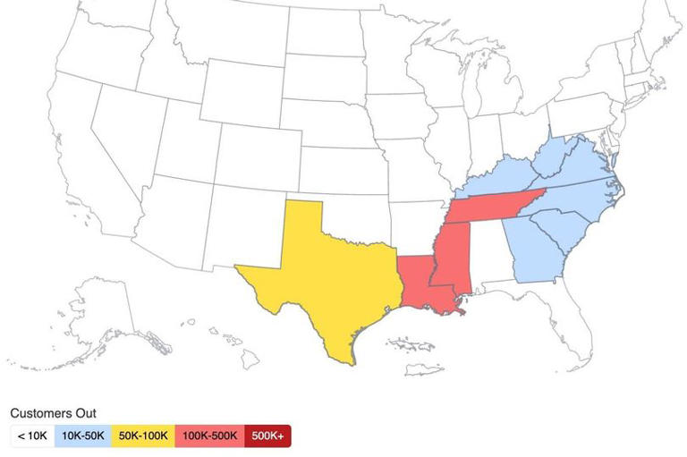Winter storm leaves nearly 800,000 without power across Texas and South